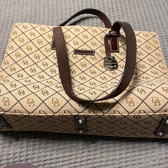 Dooney & Bourke | Bags | Dooney And Bourke Shoulder Purse Db Fabric ...